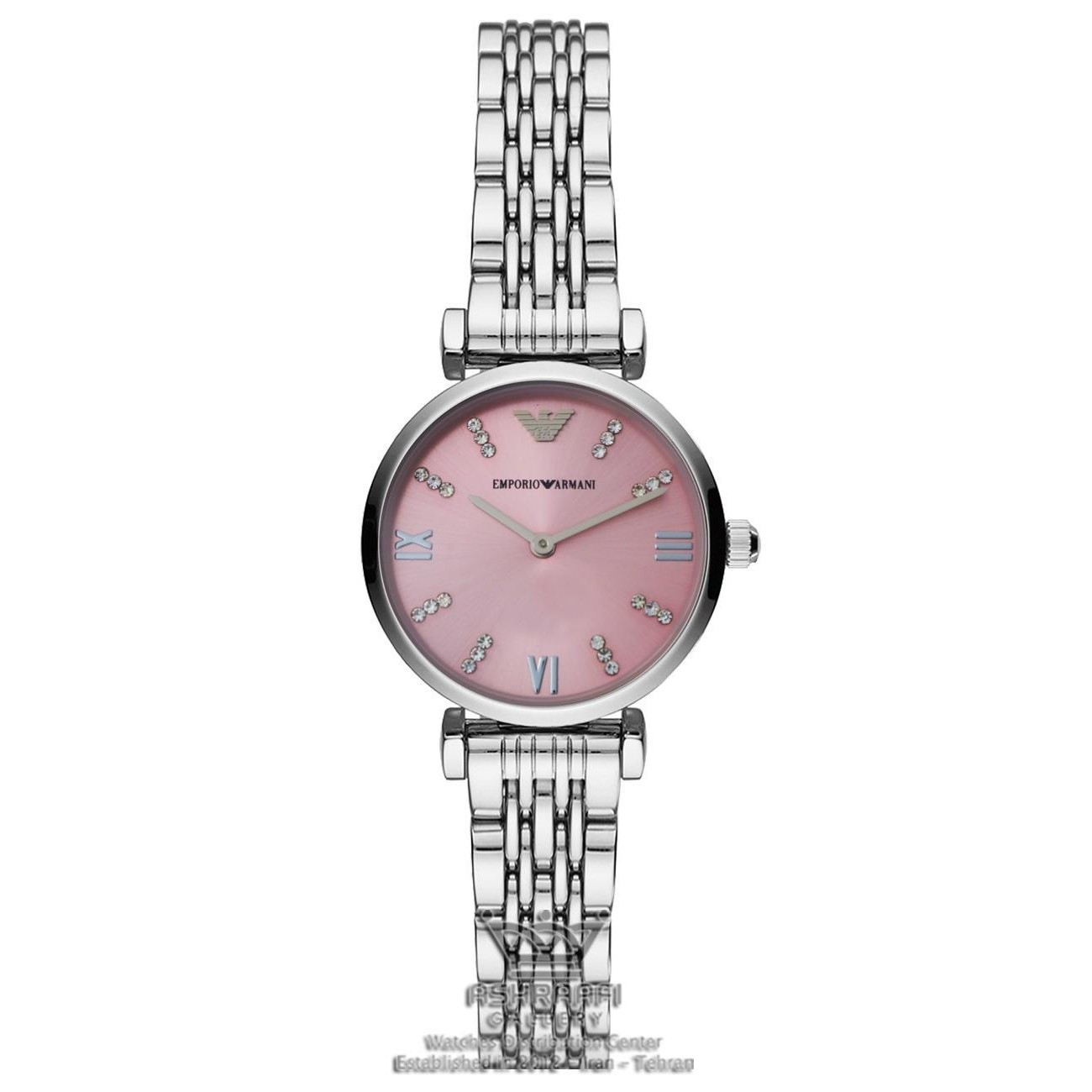 ساعت جفت امپریو آرمانی تمام استیل صفحه مشکی Emporio Armani AR1819