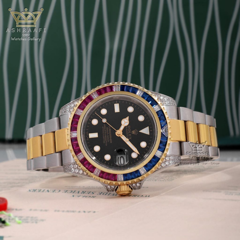 ساعت رولکس سابمارینر Rolex Submariner Diamond Pepsi2 - اشرافی