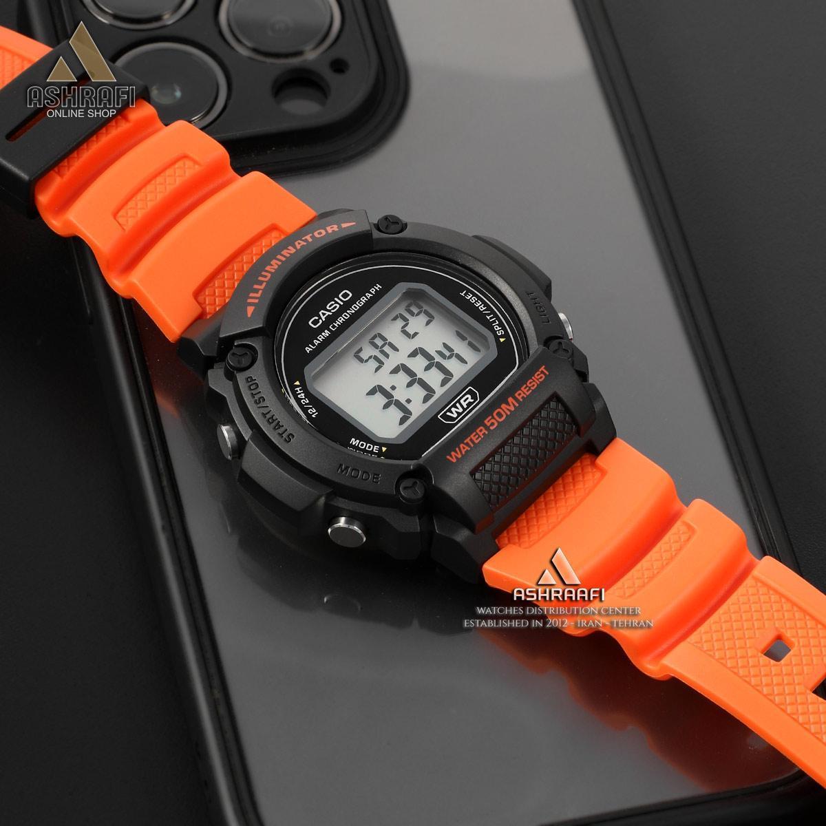 ساعت کاسیو دیجیتالی Casio W-219H-4AV - فروشگاه اشرافی