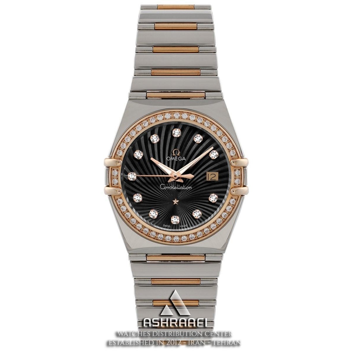 ساعت امگا کانسلیشن وسط میخ طلا Omega Constellation OL55-GD 2
