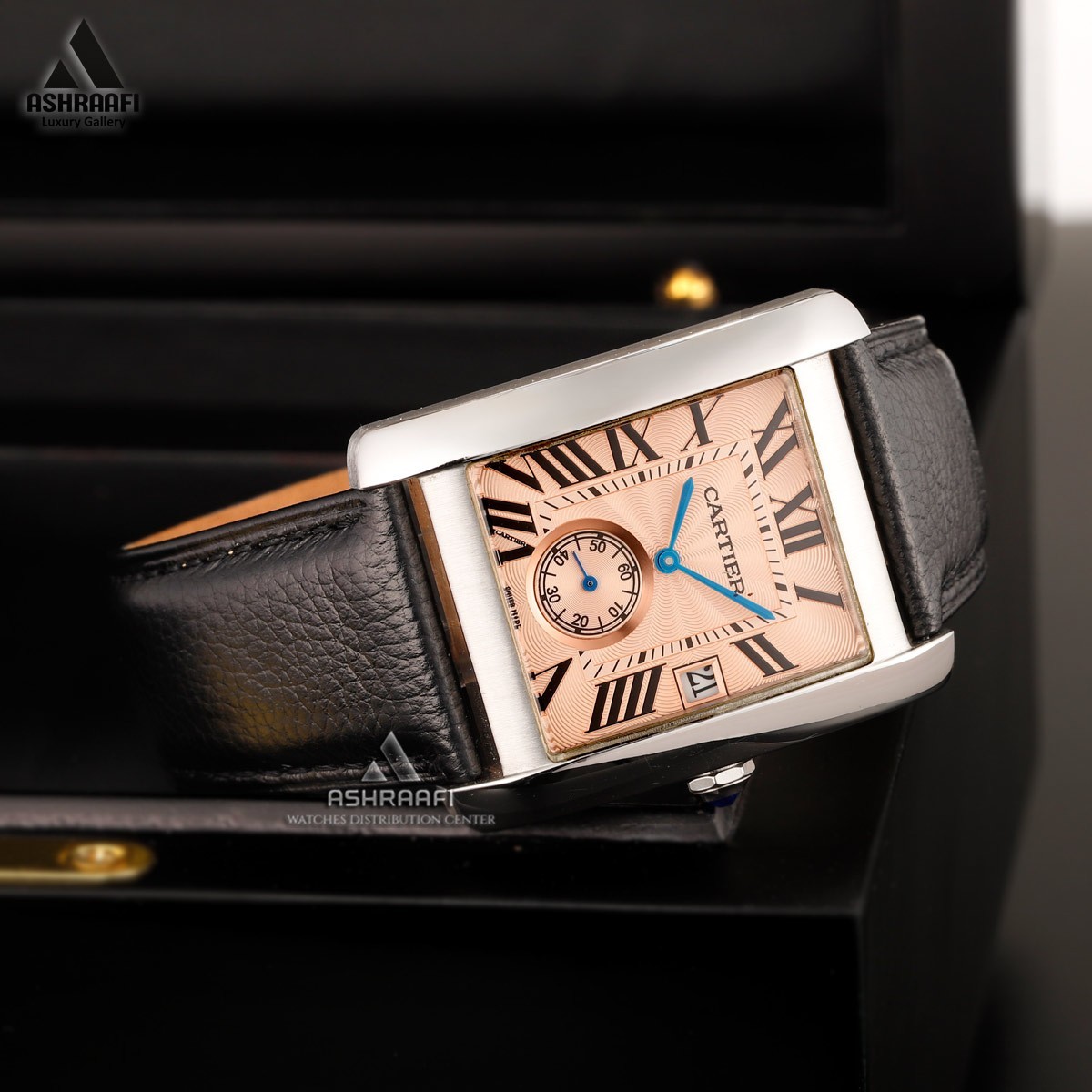 ساعت کارتیه بند چرمی Cartier Tank SK20 - گالری اشرافی