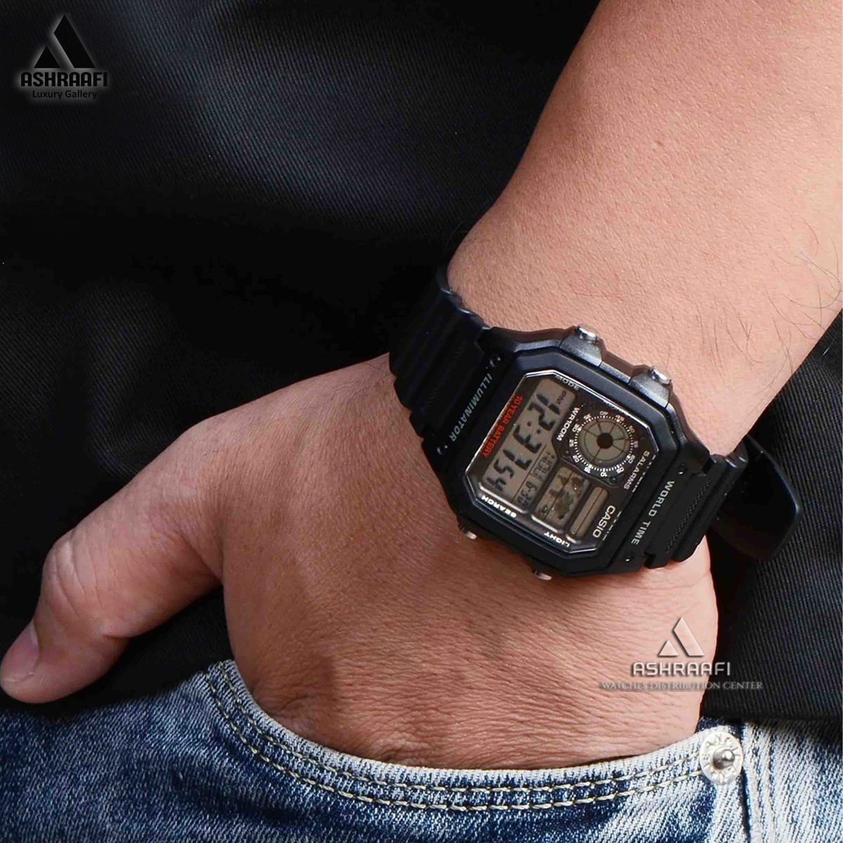 ساعت کاسیو دیجیتالی Casio AE-1200WH-1AV - گالری اشرافی