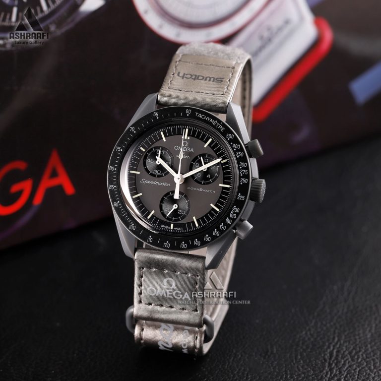 ساعت امگا سواچ طوسی Omega x Swatch Speedmaster MER-M3