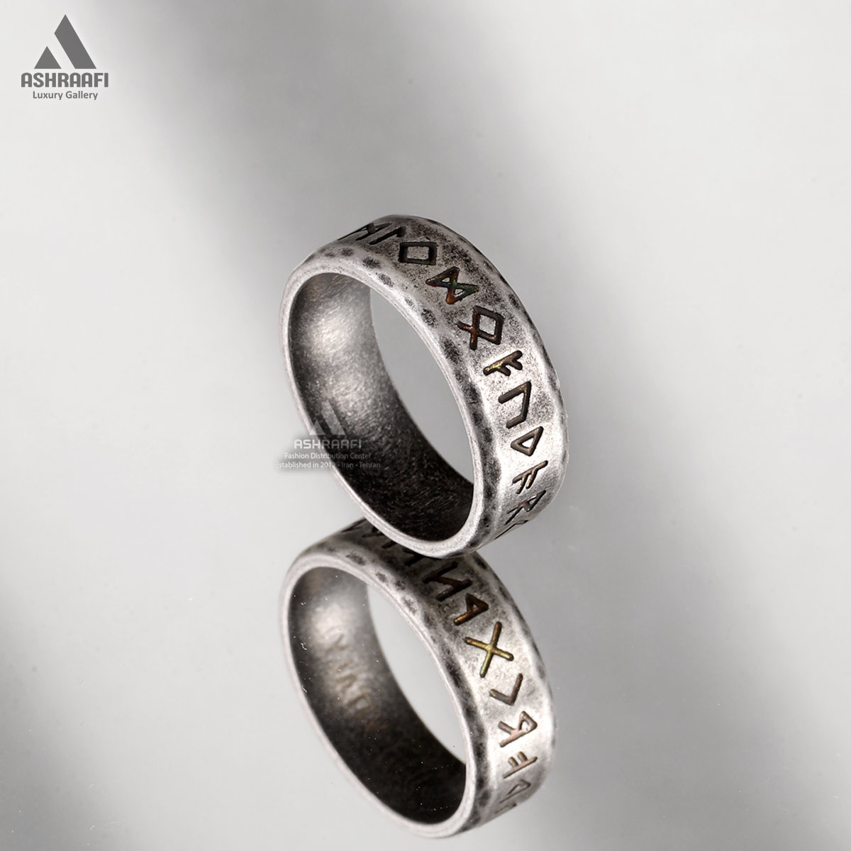 انگشتر مردانه Retro Words Ring - گالری اشرافی